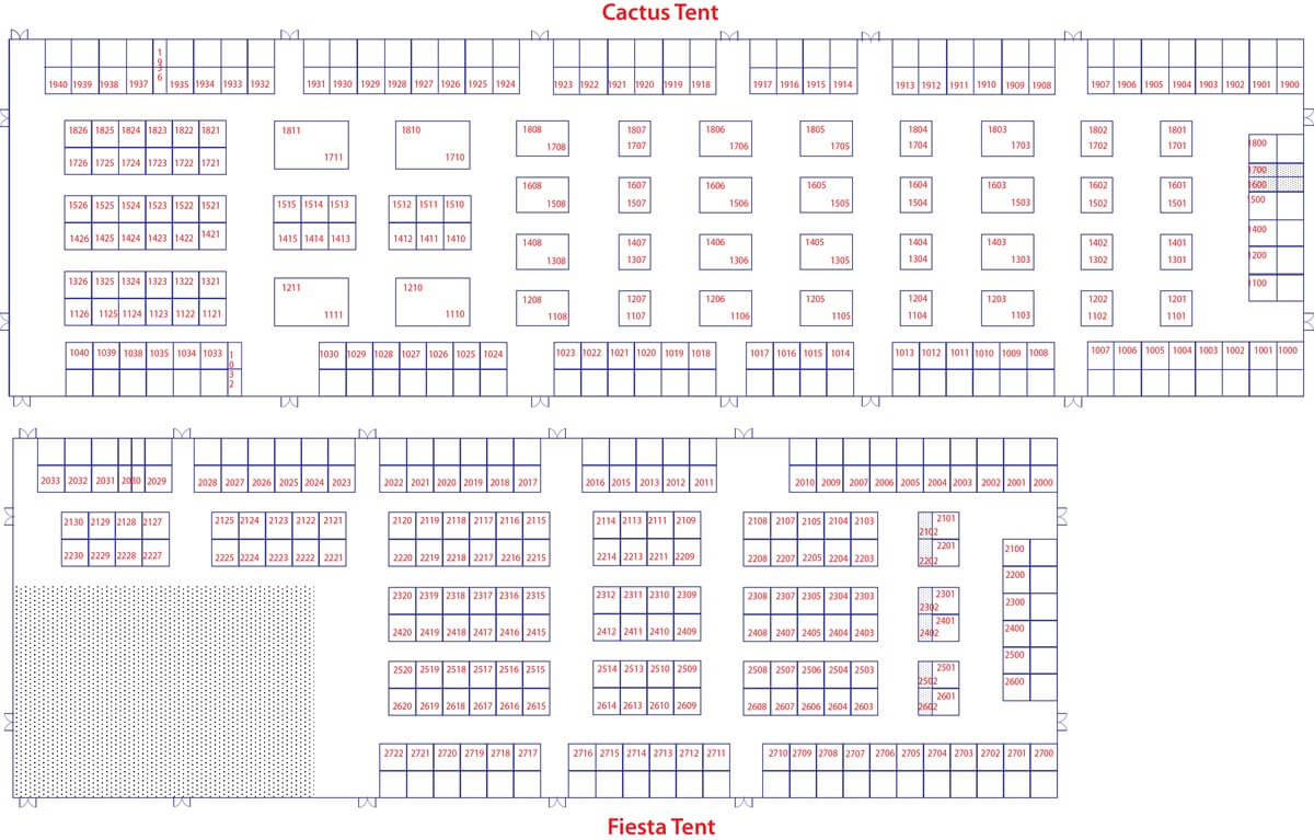 View floor plans for G&LW Tucson Gem Show / Gem Mall